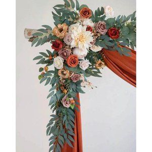 Accents | 25 Count Burnt Orange Warm Taupe Roses Wedding Bouquet ...
